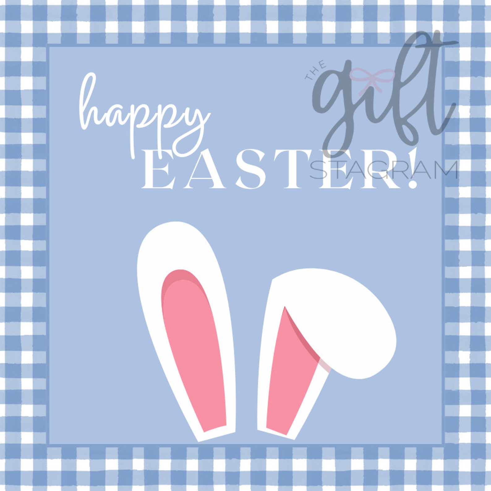 Happy Easter Gift Tag | DIGITAL DOWNLOAD | Easter Gift Tag | Easter ...