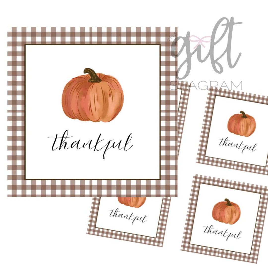 Thankful Gift Tag | DIGITAL DOWNLOAD | Thanksgiving Gift Tag | Thank ...