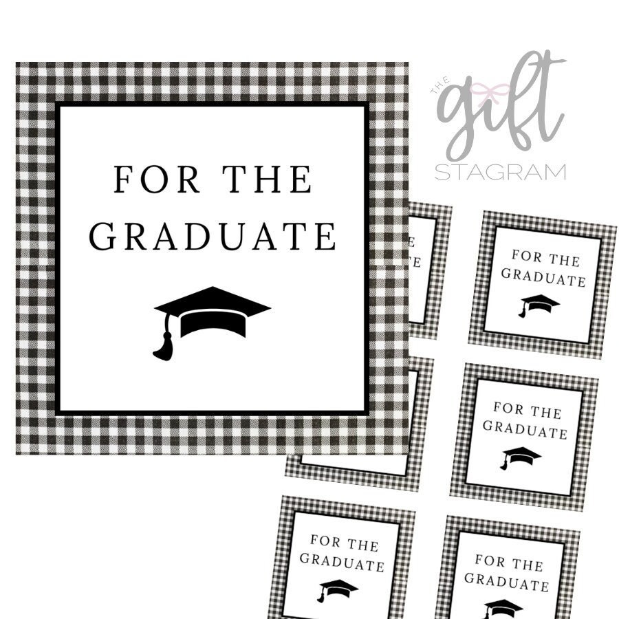 Happy Graduation Gift Tag DIGITAL DOWNLOAD Grad Gift Tag Graduation ...