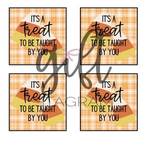 It's A Treat to Be Taught by You Gift Tag | DIGITAL DOWNLOAD ...
