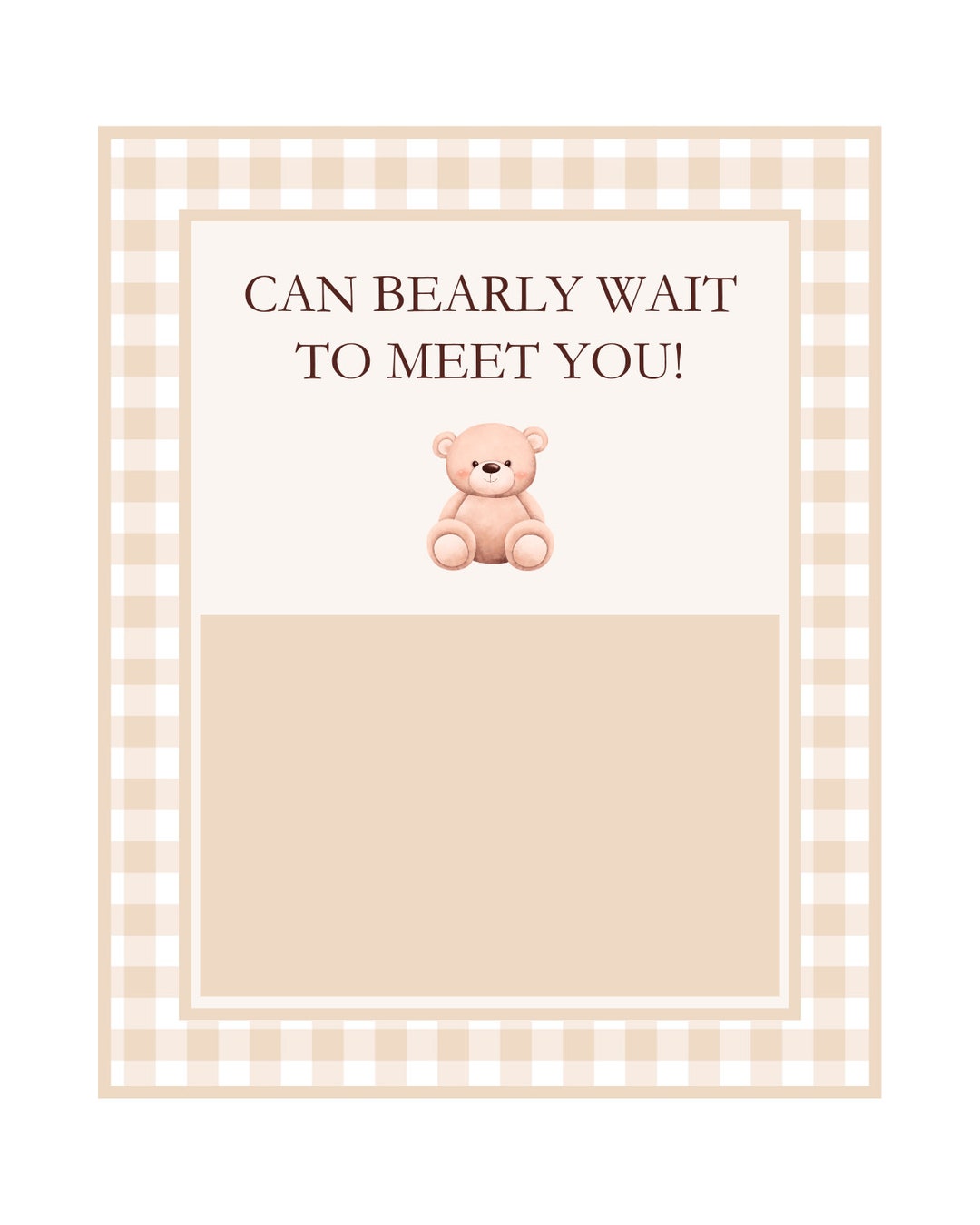 Can Bearly Wait to Meet You Gift Tag | Baby Shower Gift Ideas | Tag for ...
