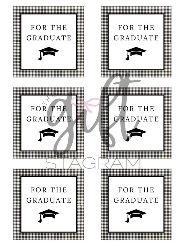 Happy Graduation Gift Tag | DIGITAL DOWNLOAD | Grad Gift Tag ...