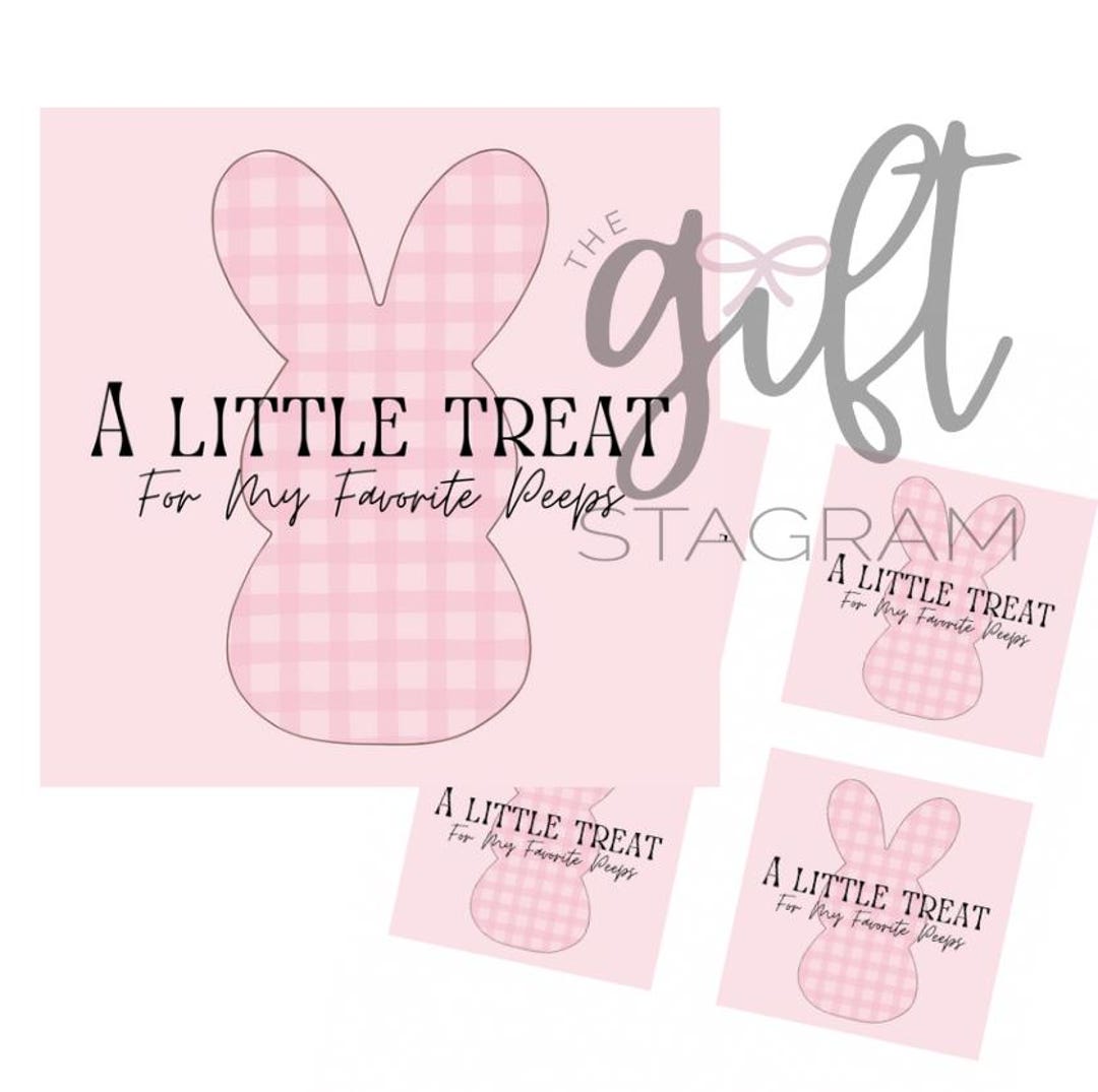 A Little Treat for My Peeps Gift Tag | Happy Easter Tag | DIGITAL ...