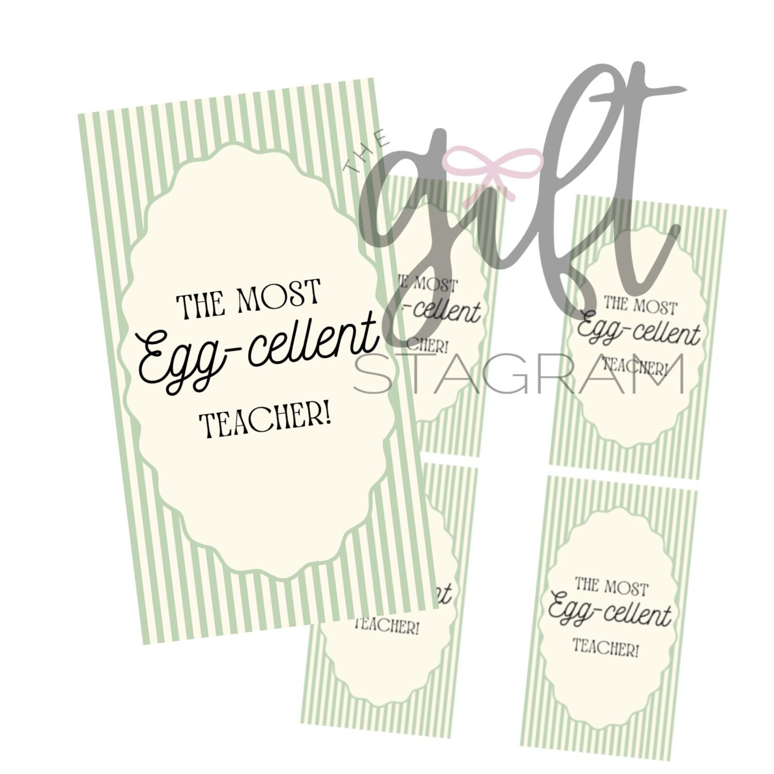 The Most Egg-cellent Teacher Gift Tag | DIGITAL DOWNLOAD | Easter Gift ...
