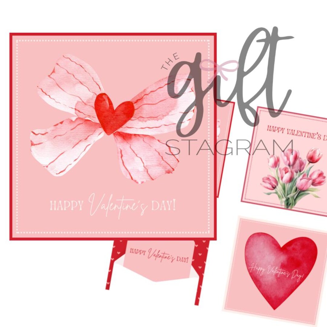 Happy Valentine's Day Gift Tag Bundle | DIGITAL DOWNLOAD | Generic ...