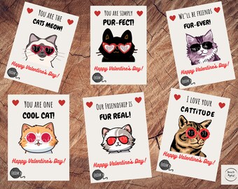 Printable Dog Valentine's Day Cards, Ready to Print Valentines Tags ...