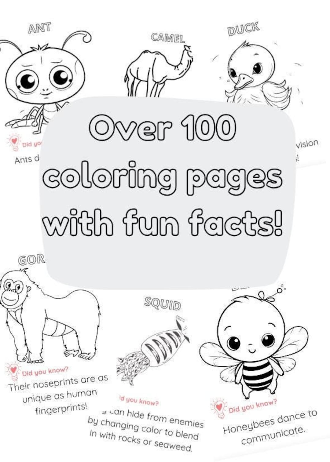 Printable Toddler Preschooler Coloring Pages With Interesting Facts ...