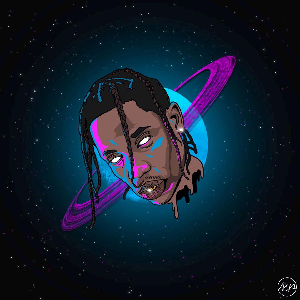 Travis Scott, Digital Art, Original Artwork, Digital Designs, Digital ...