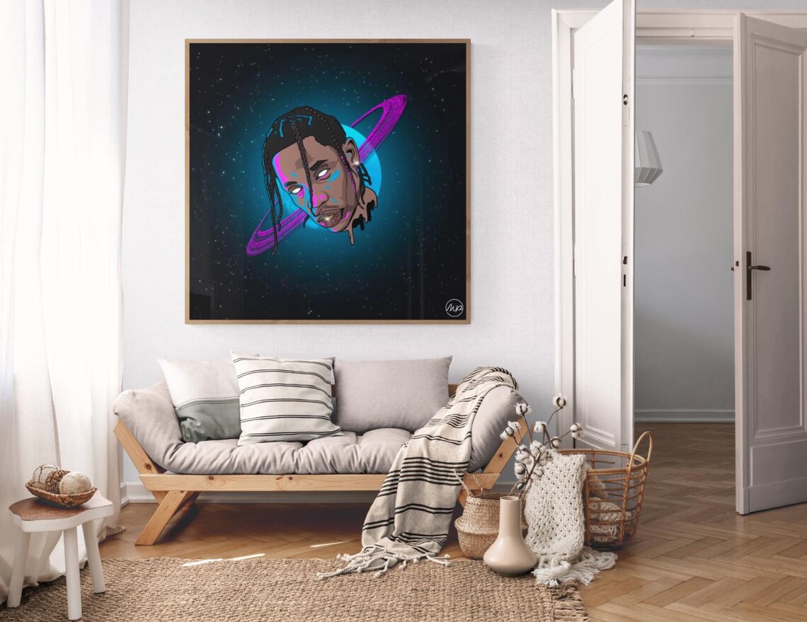Travis Scott, Digital Art, Original Artwork, Digital Designs, Digital ...