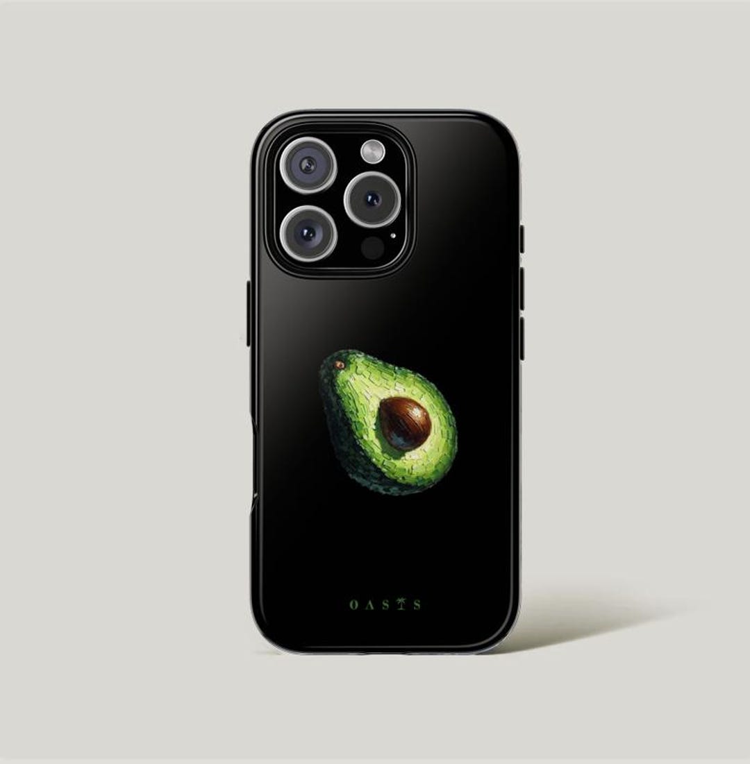 Green Avocado Phone Case, Cute Fruit Aesthetic, Preppy Fruit Phone ...