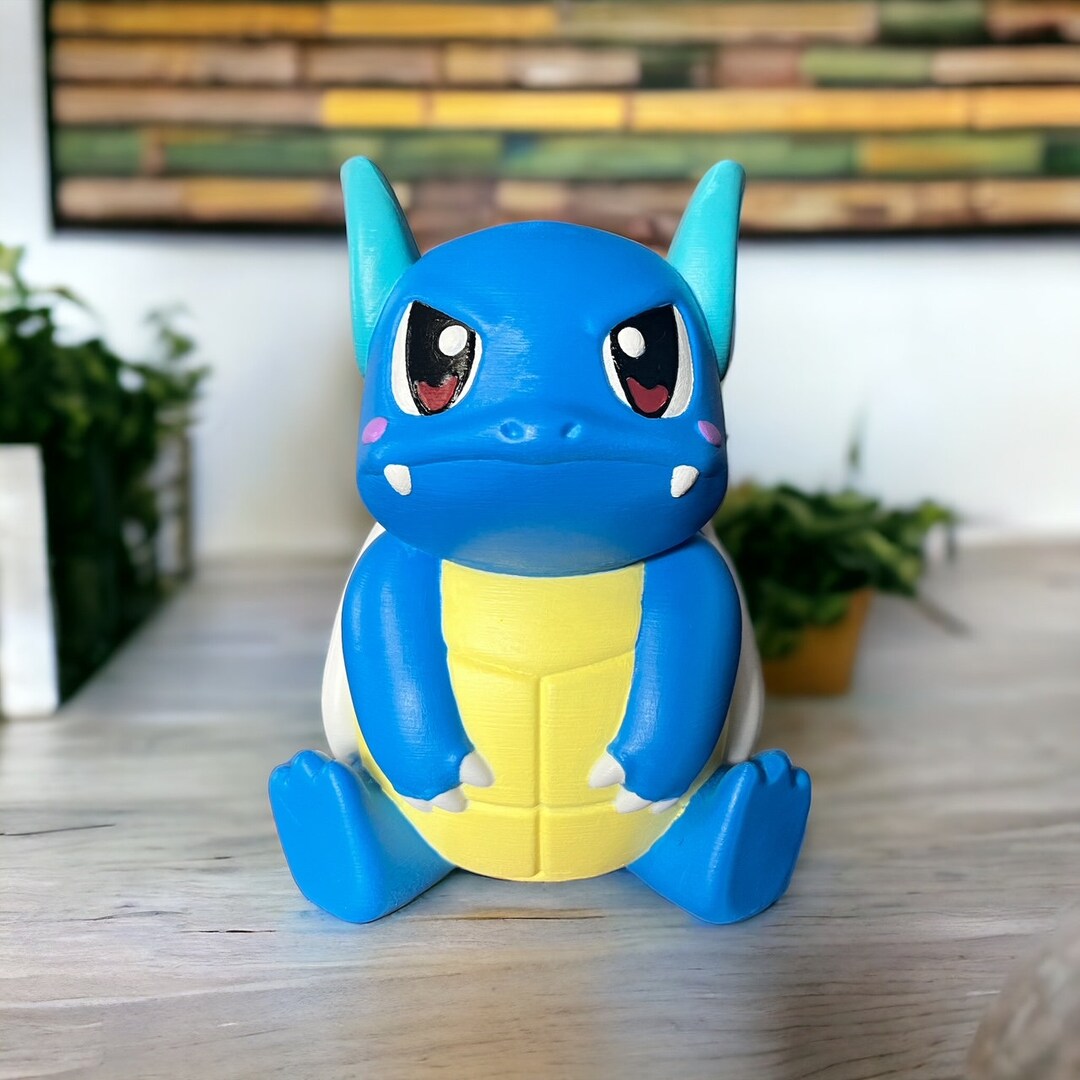 Wartortle 3D Printed & Hand Painted/blastoise/squirtle/evolution ...
