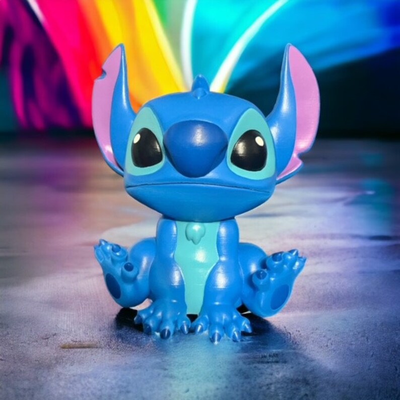 3D Printed & Hand Painted Stitch - Etsy
