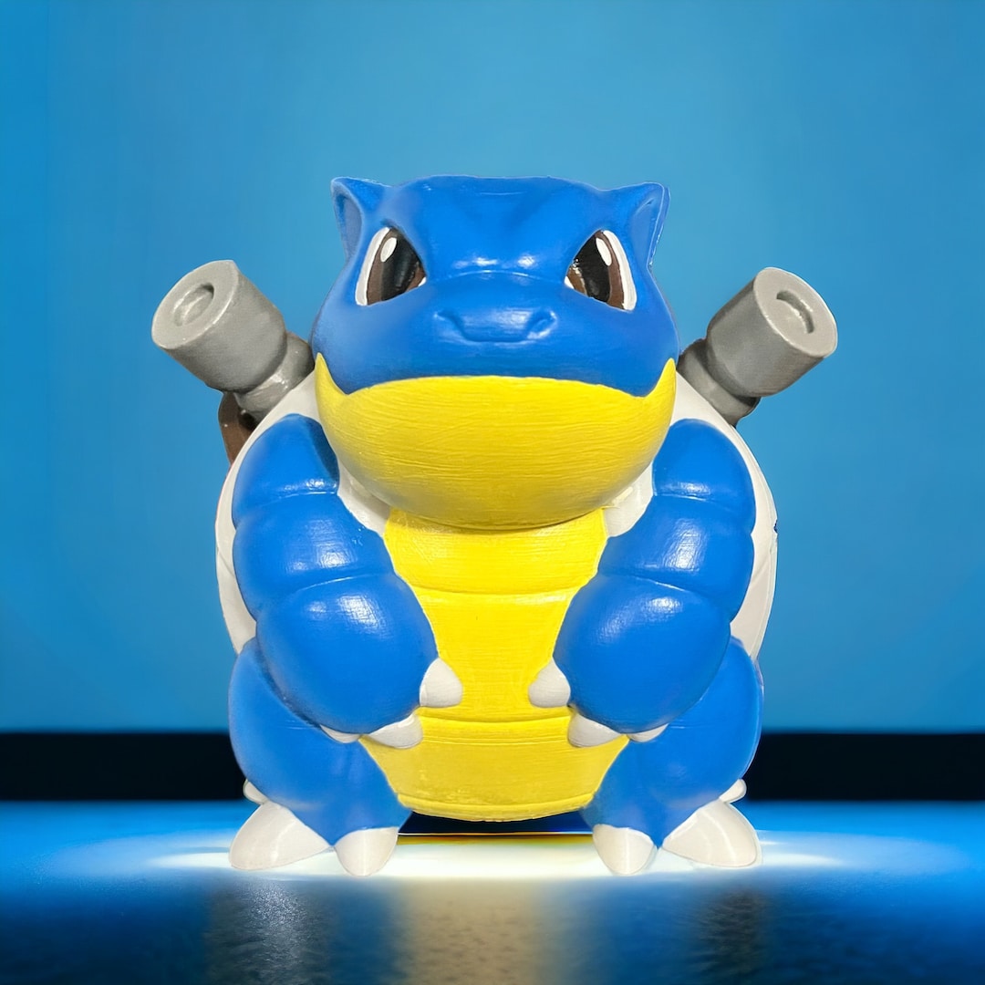 3D Printed & Hand Painted Blastoise - Etsy