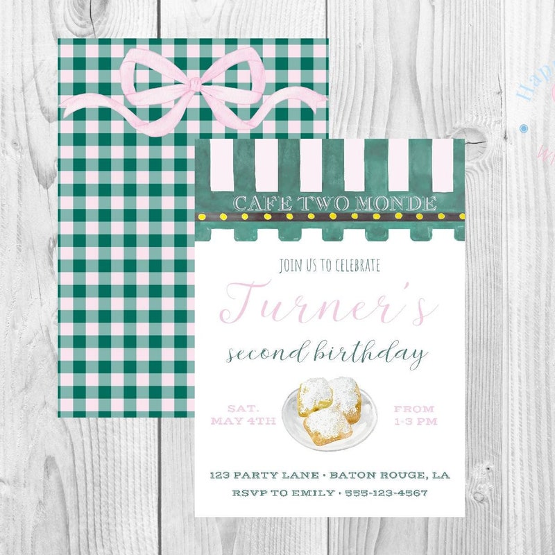 Green Cafe Birthday - Etsy