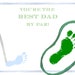 Father's Day Handprint Card | Father's Day Gift | Golf | Best Dad by ...