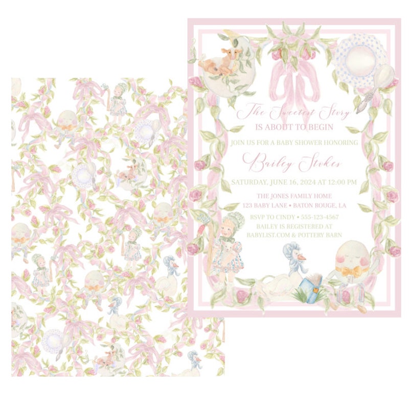 Nursery Rhyme Invitation - Etsy