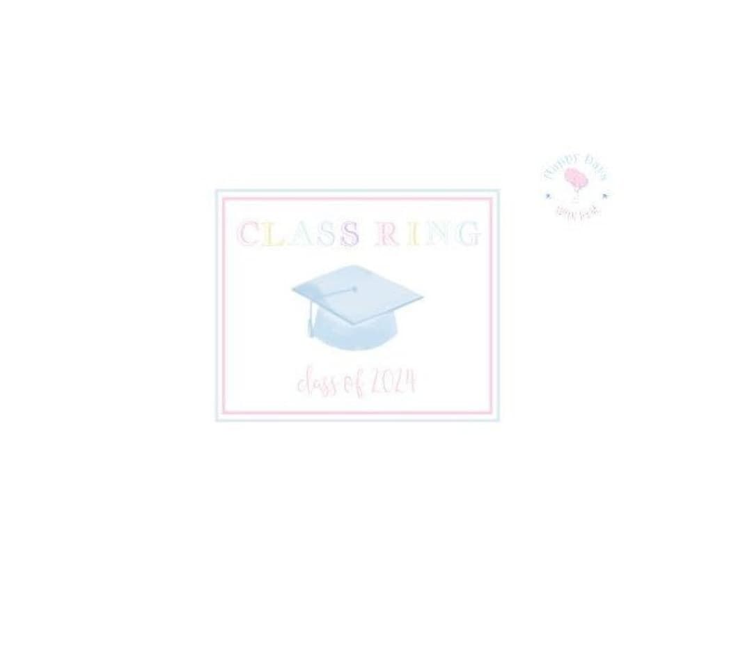 Class Ring Tag | Class Favor Tags | Editable Template | Printable ...