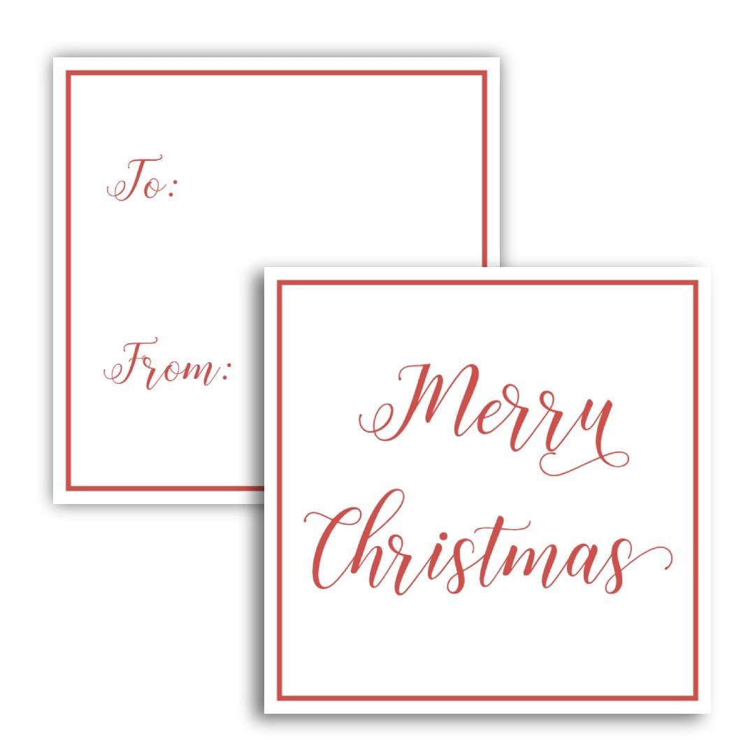 Christmas Gift Tags | Red | Enclosure Cards | Printable ...