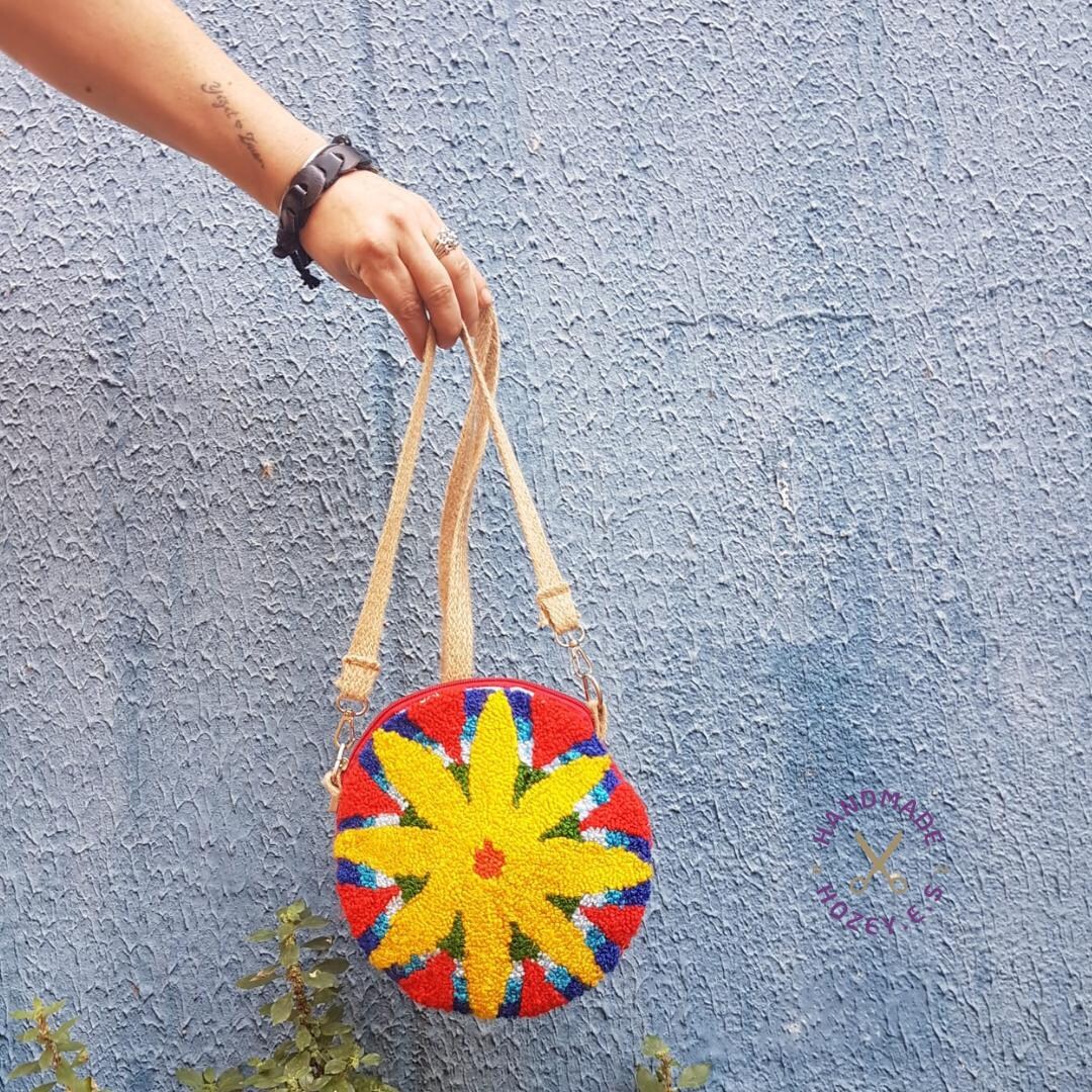 Hand Tufted Punch Needle Tote Bag,cotton Canvas Shoulder Bag,custom ...
