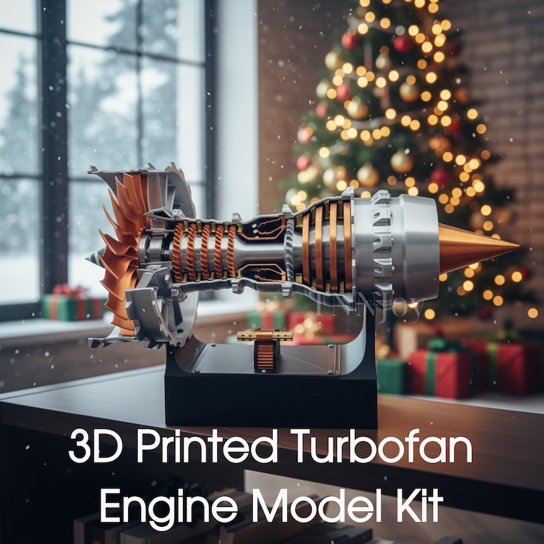 3D Printed Turbofan Engine Model Kit: Electric DIY Aviation STEM Toy ...