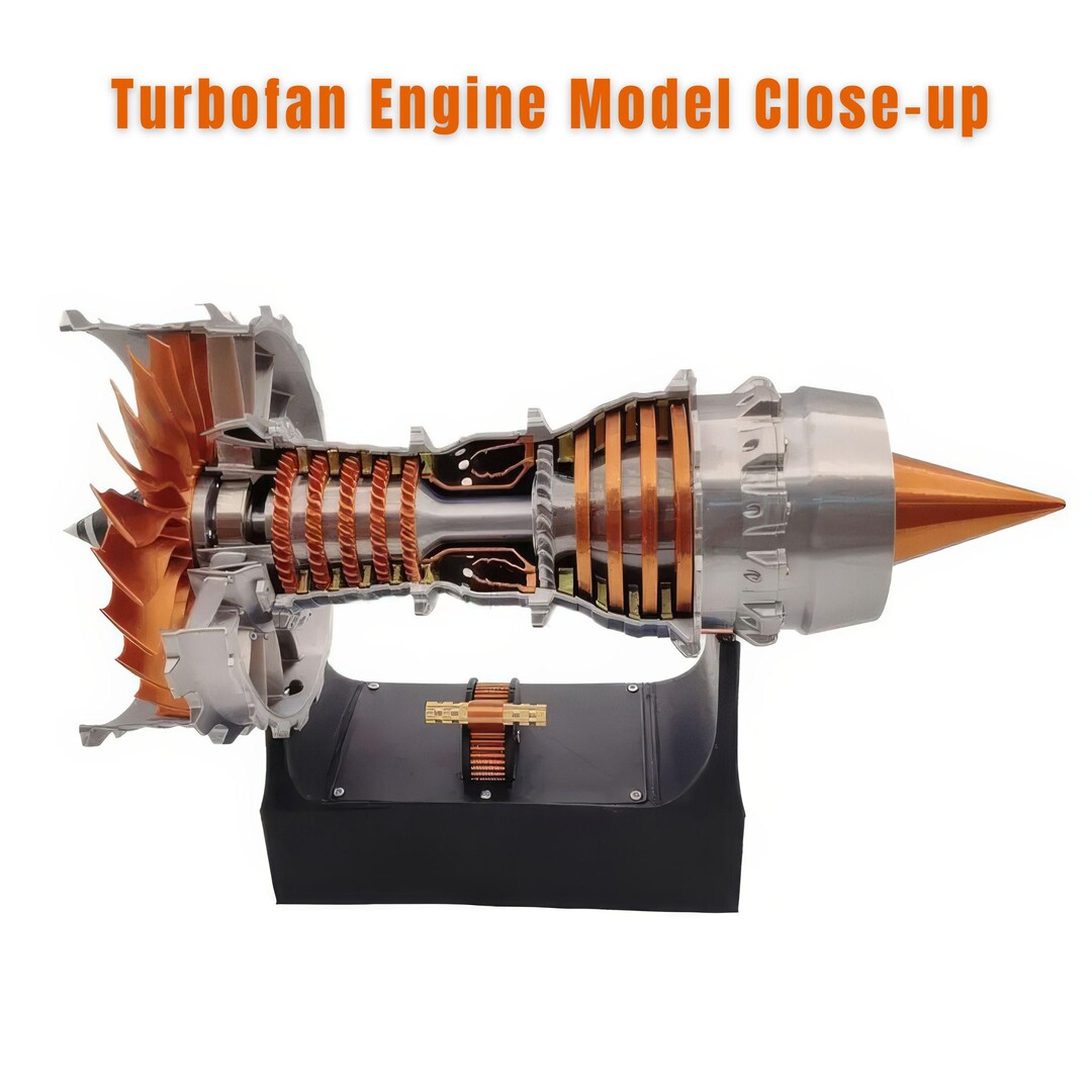 3D Printed Turbofan Engine Model Kit: Electric DIY Aviation STEM Toy ...