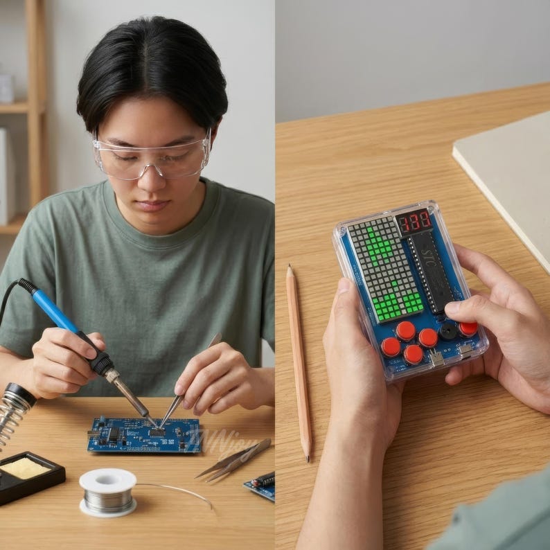 DIY Pixel Game Console Soldering Kit - Etsy