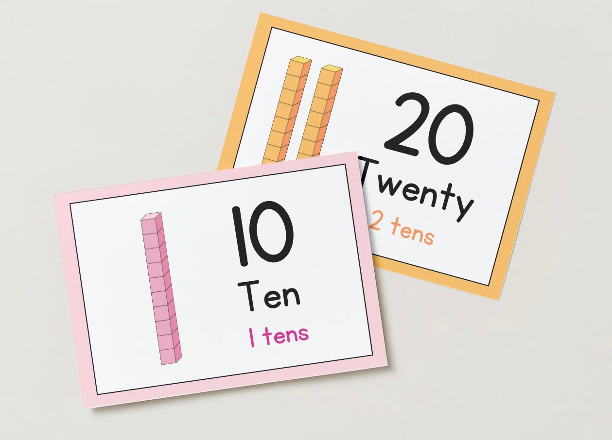 Skip-counting by Ten Base-tens Poster A4 Quality - Etsy