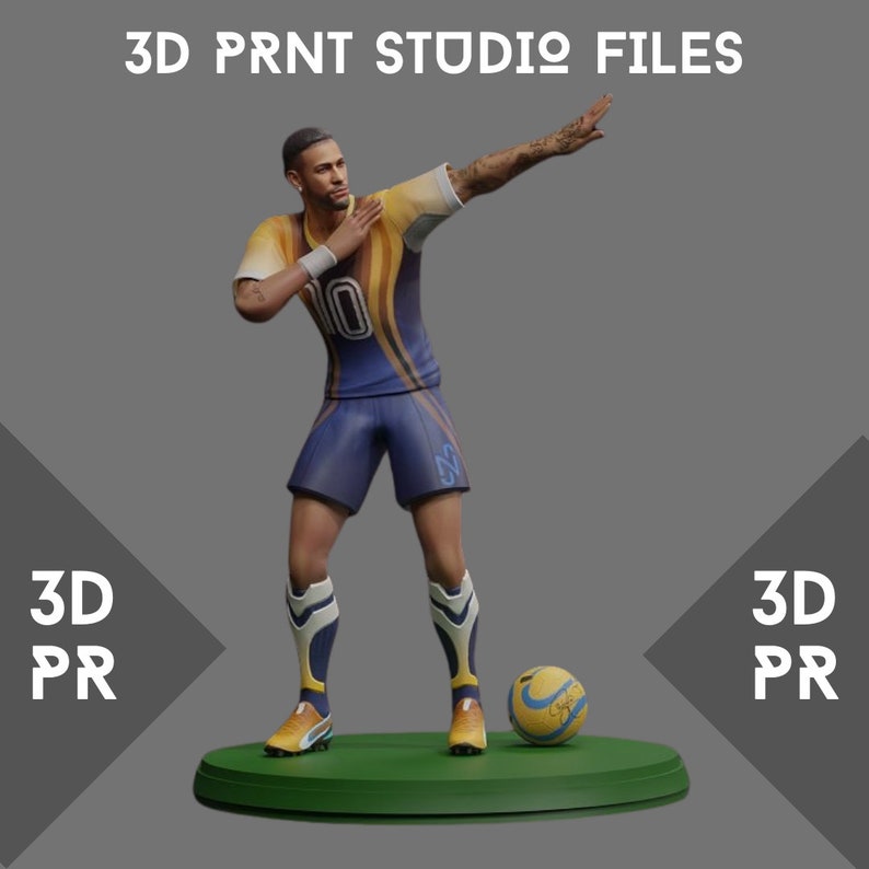 Neymar Stl 3d Files Perfect for Football Fans and Collectors Barcelona ...
