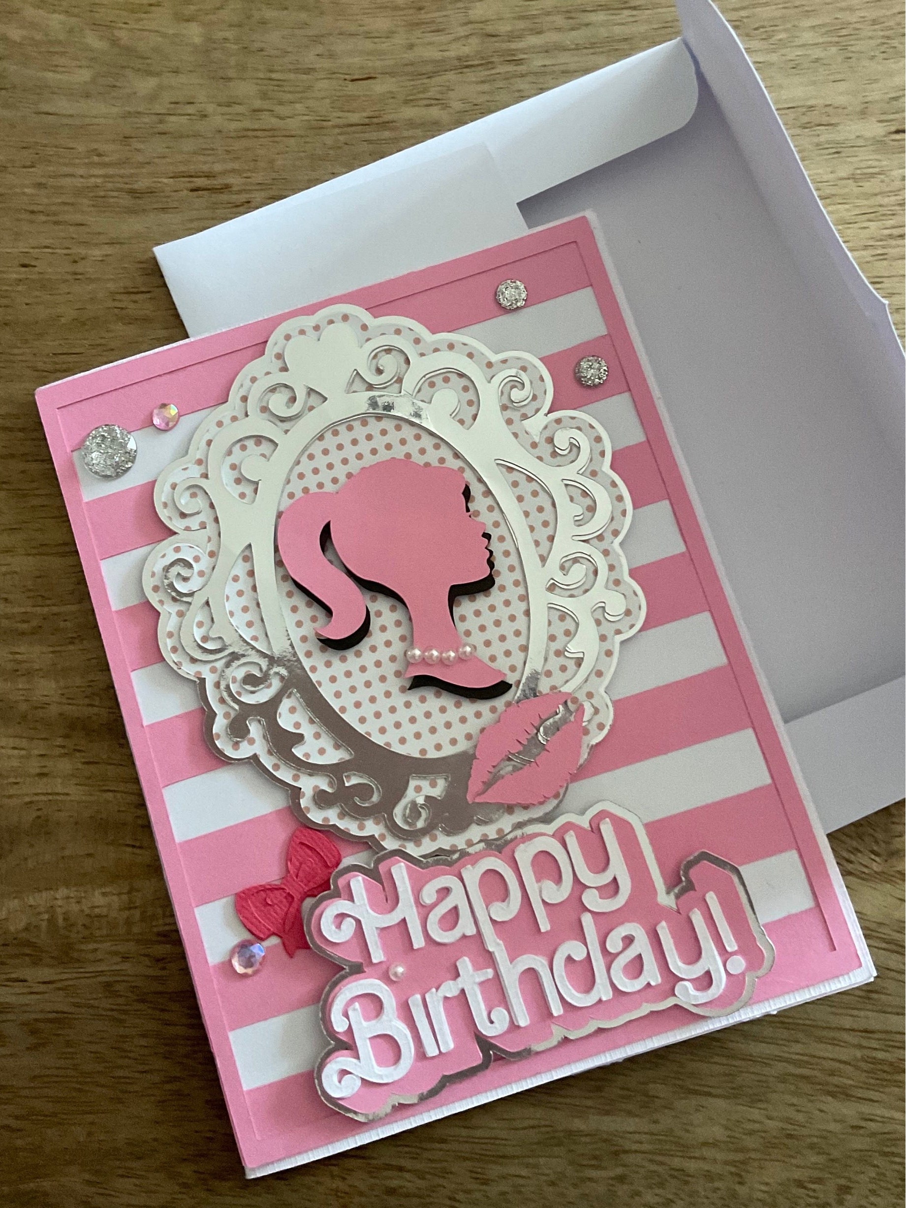 Handmade Barbie Style Birthday Card - Etsy