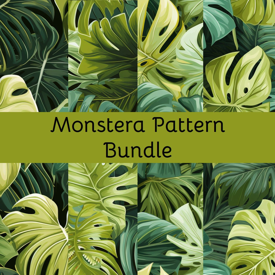 Monstera Pattern Bundle - Etsy