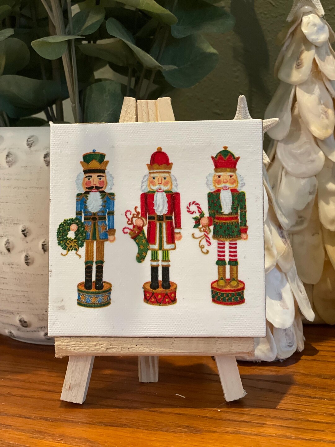Nutcracker 4x4 Canvas and Easel - Item 1401 G - Etsy