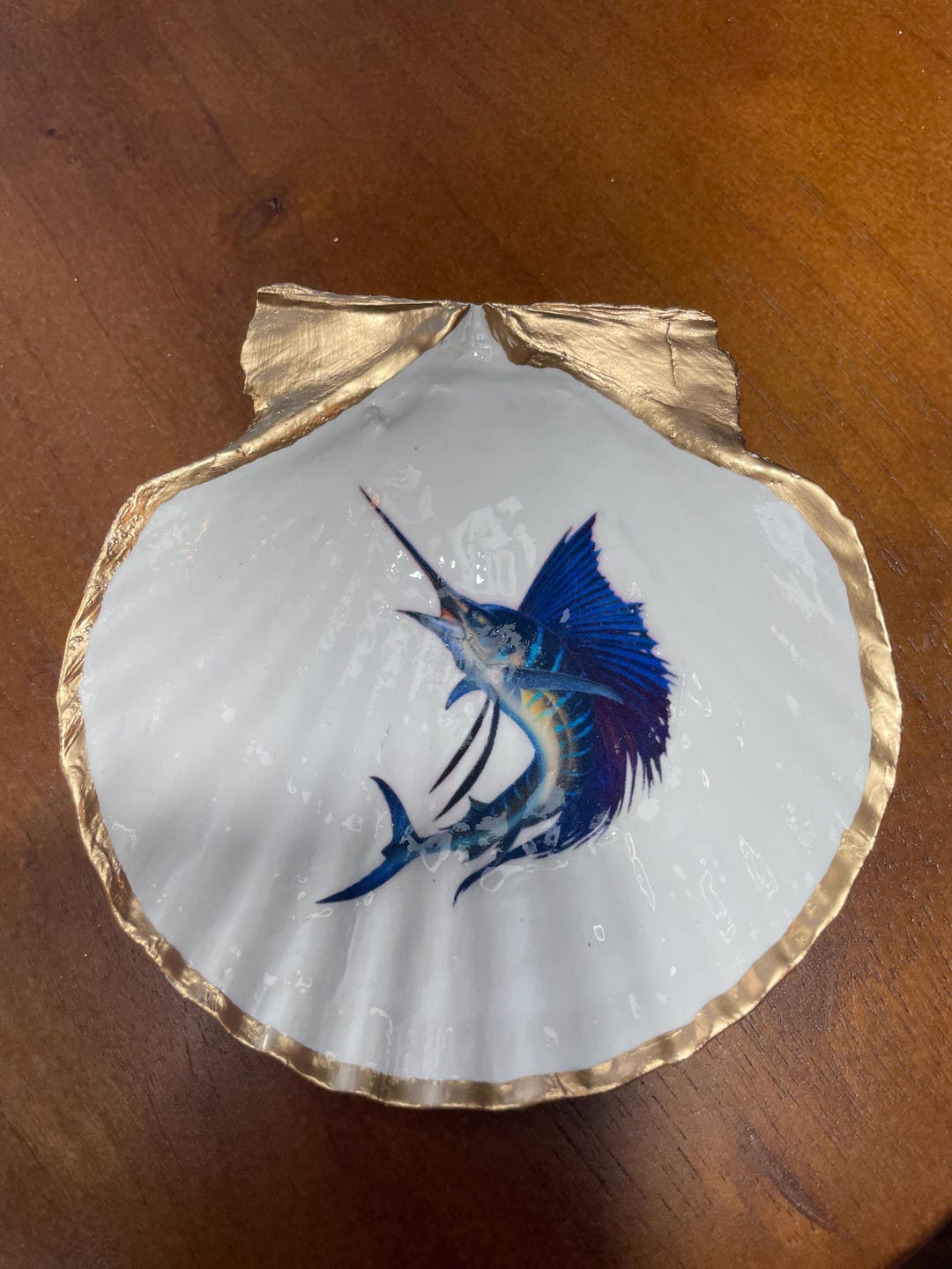 Sailfish Marlin Clam Shell Ring Dish - Etsy