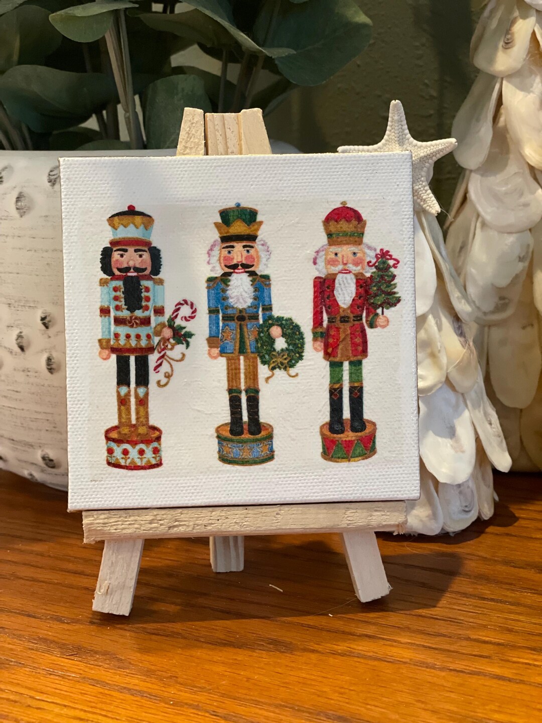 Nutcracker 4x4 Canvas and Easel - Item 1401 B - Etsy