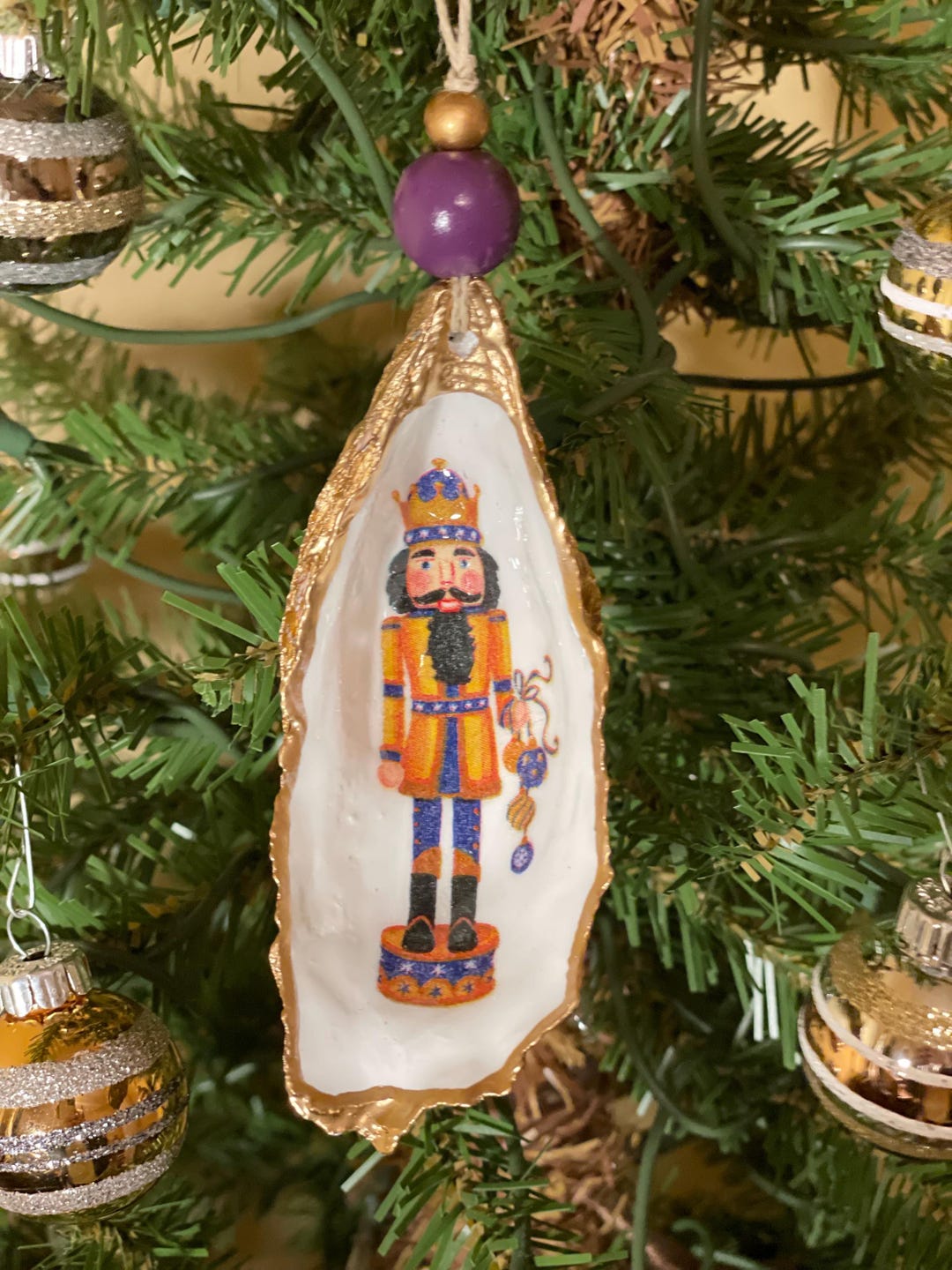 Nutcracker Oyster Shell Ornament - Etsy