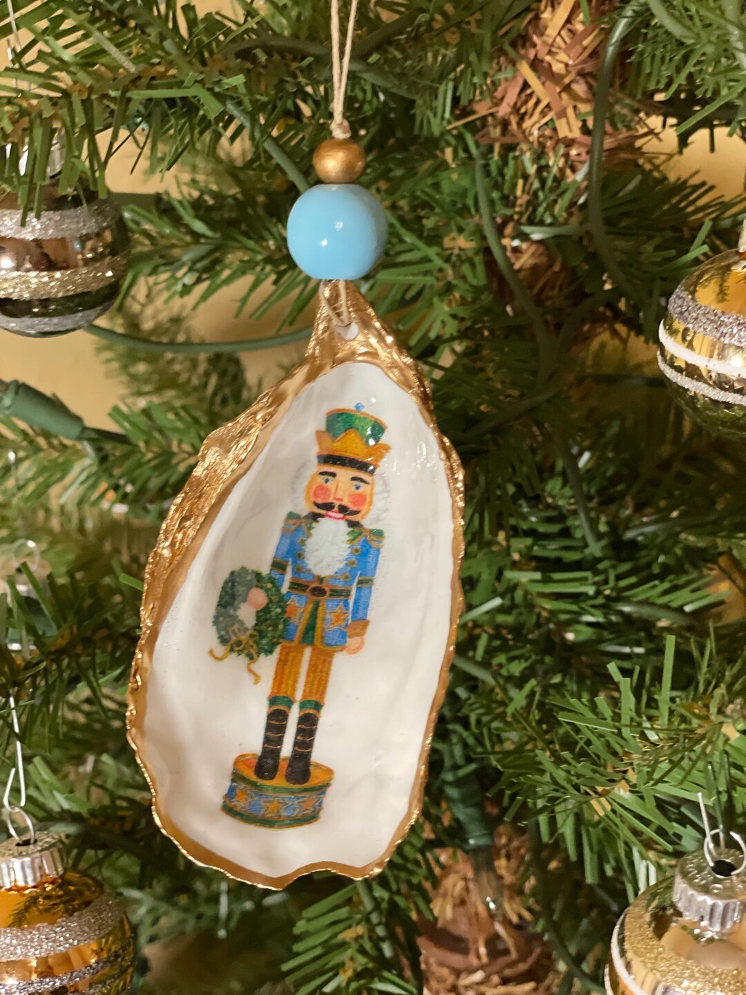 Nutcracker Oyster Shell Ornament - Etsy