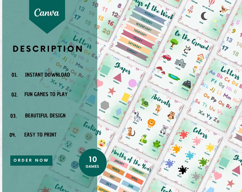 Printable Educational Activities for Kindergarten & Preschool Centers ...