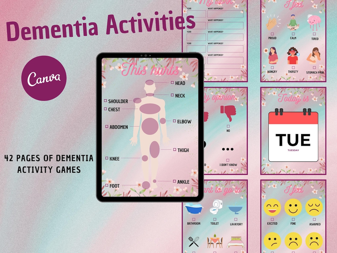 Printable Elderly Dementia Activities, Aid Alzheimers Game for Memory ...