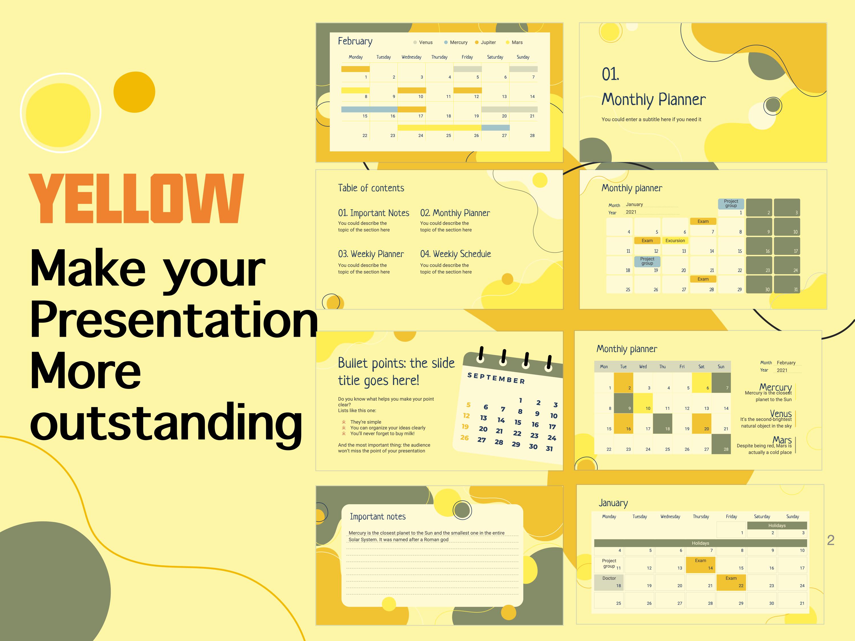 Yellow Hand-painted Education Plan Templates | Creative Powerpoint ...