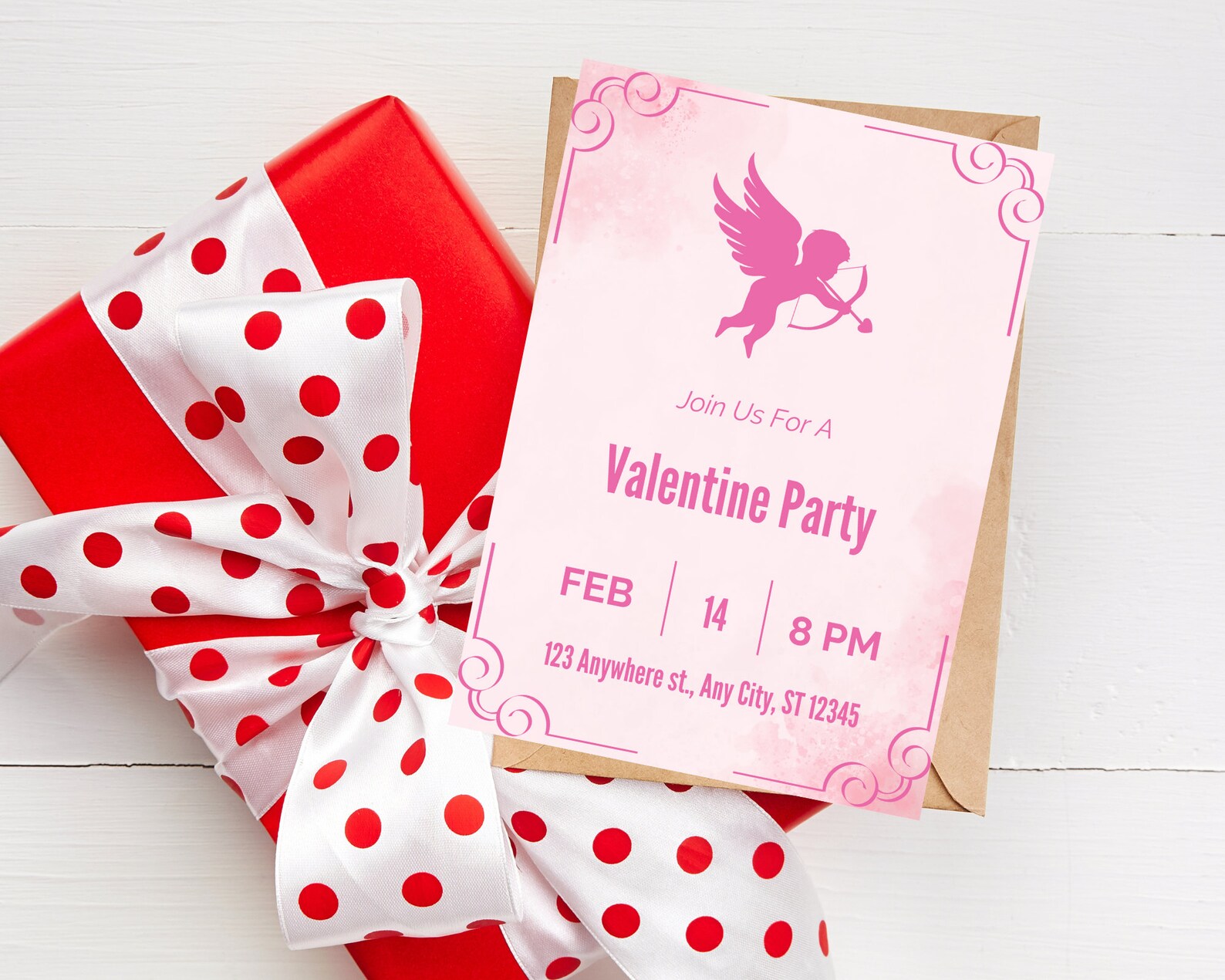 Printable Valentine's Party Invitation, Editable Template, Valentine's ...