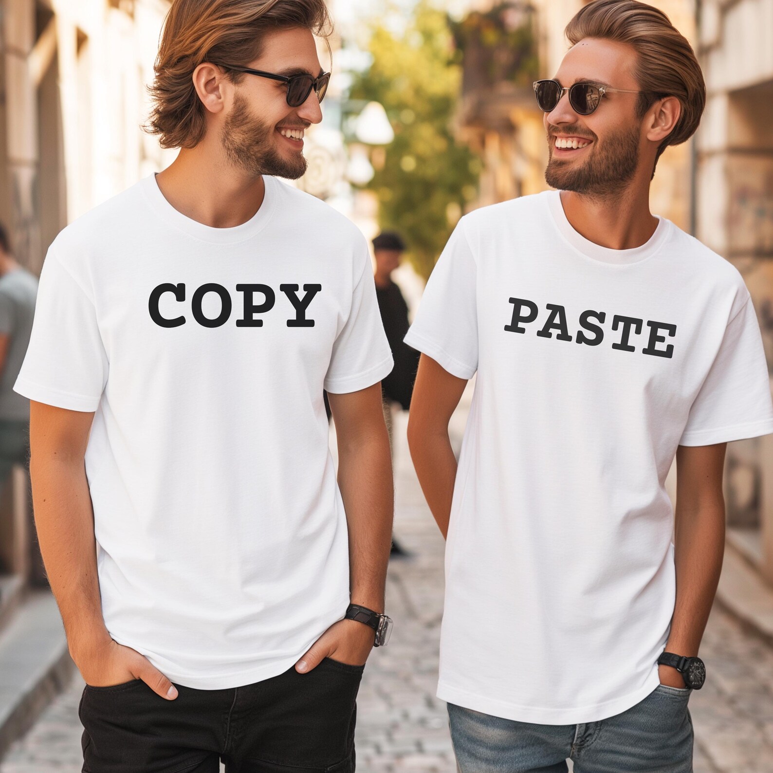 Copy Paste Matching Jersey Tees - Adult & Teen Twins - Etsy