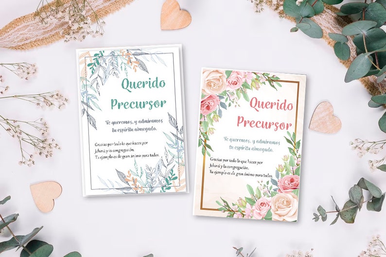 Tarjetas 4 de agradecimiento precursores/ jw precursores 4 tarjetas ...