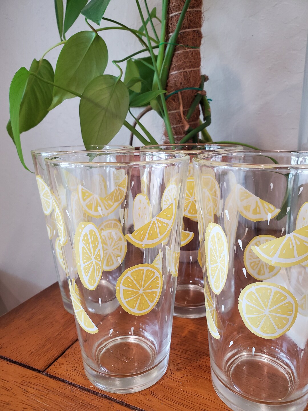 Vintage Libbey Lemon Slice Tumblers, Set of 6 - Etsy