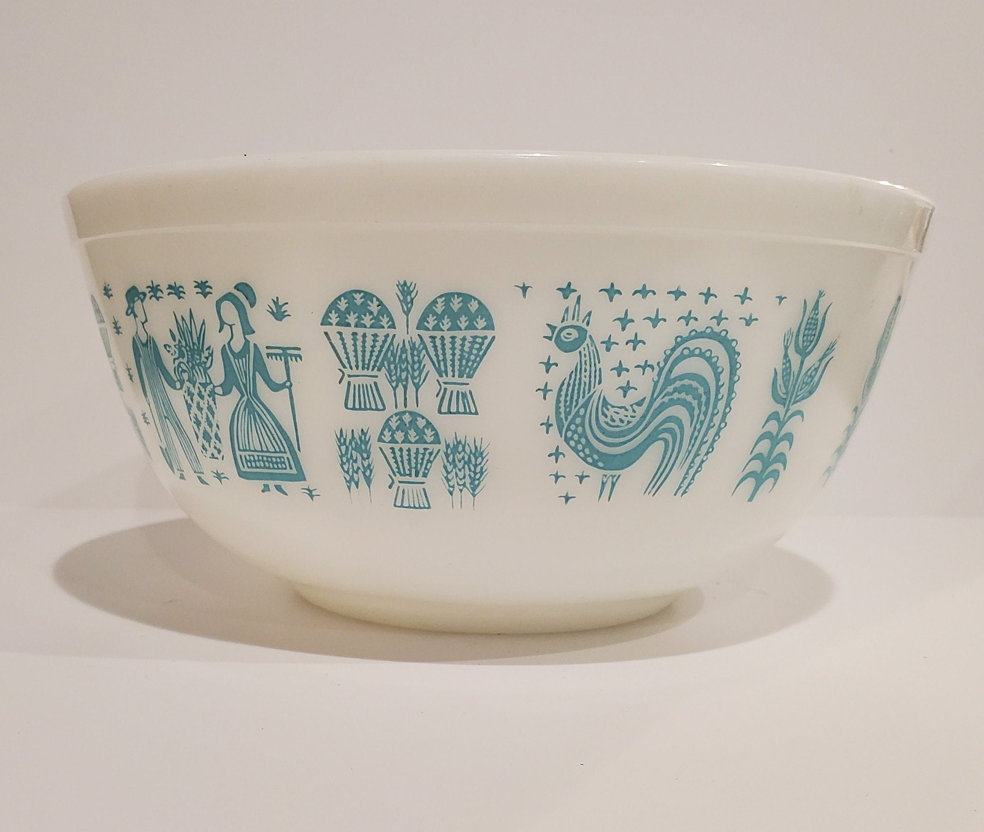Vintage Pyrex Amish Butterprint, Turquoise Pyrex Nesting Mixing Bowl ...