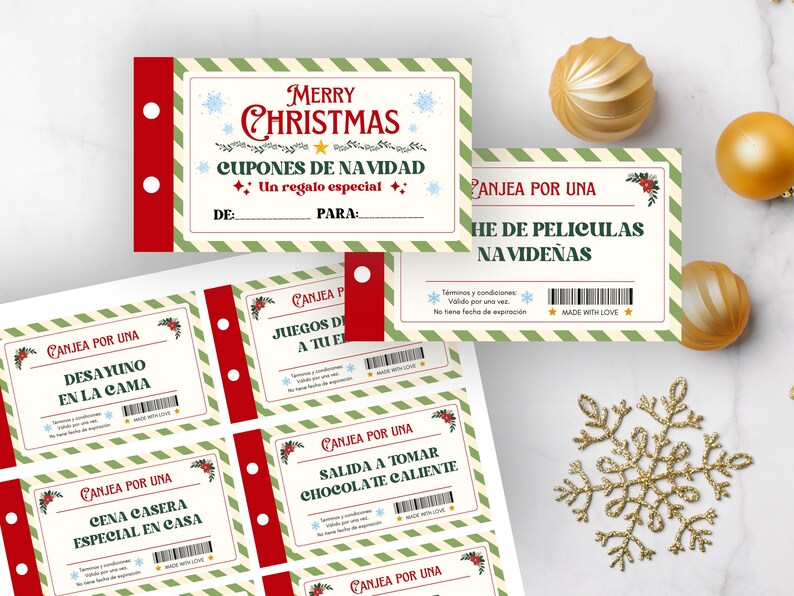EDITABLE Christmas Coupon Book, Custom Christmas Coupon, Reward Coupons ...