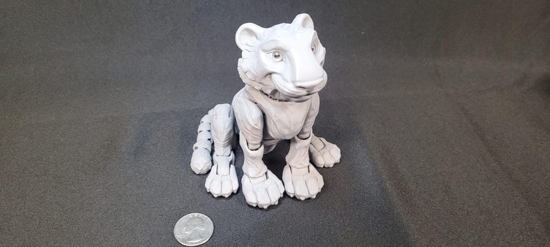 Matmire Makes Articulated Tiger Figurine (unpainted) - Etsy