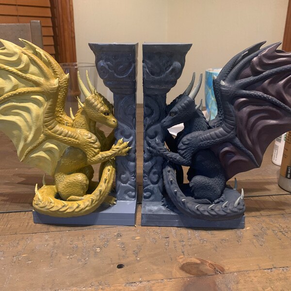 Painted Bookends - Etsy
