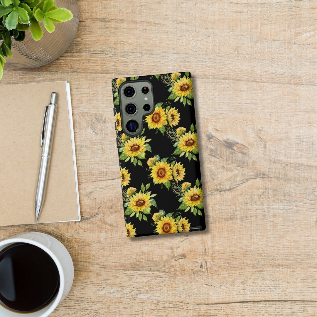 Cottagecore Boho Sunflower Samsung Galaxy Tough and Flexi Phone Cases ...