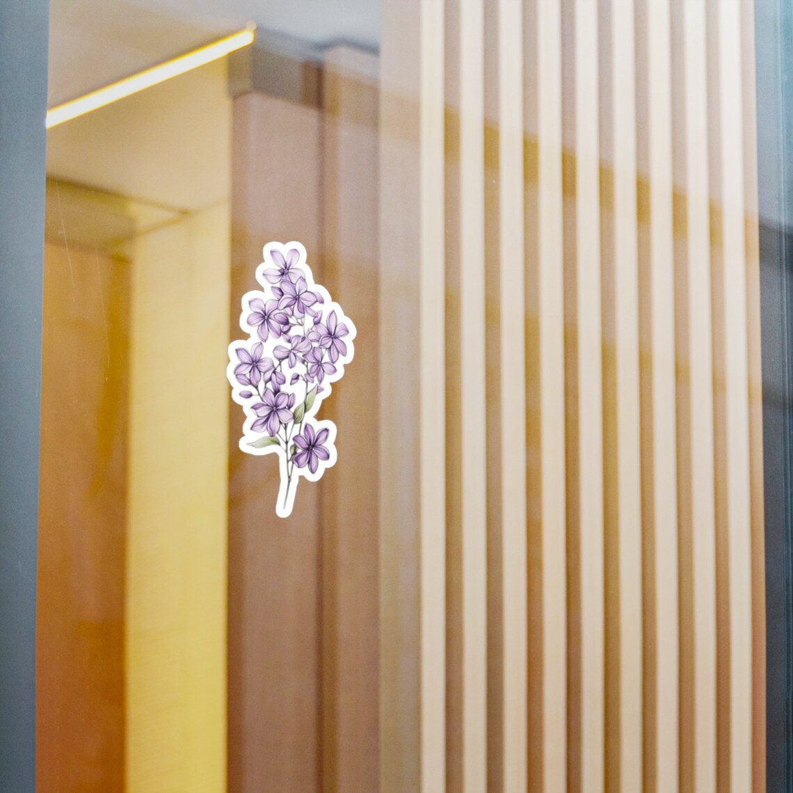 Lilac Flower Sticker | Lilac Vinyl Decal | Watercolor Flower Decal ...