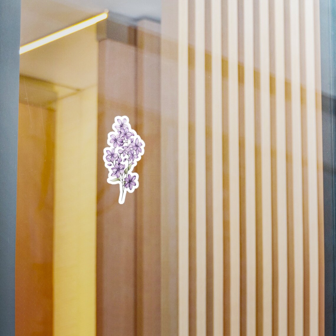 Lilac Flower Sticker | Lilac Vinyl Decal | Watercolor Flower Decal ...