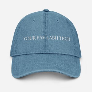 Your Fav Lash Artist Denim Hat - Etsy